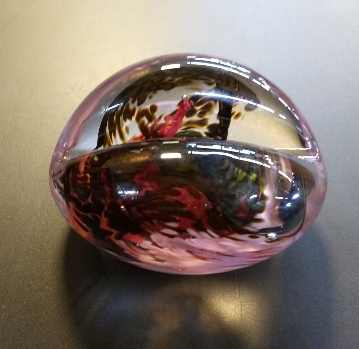 Glass Business Card Holder Paperweight - Got Legs Furniture & Décor