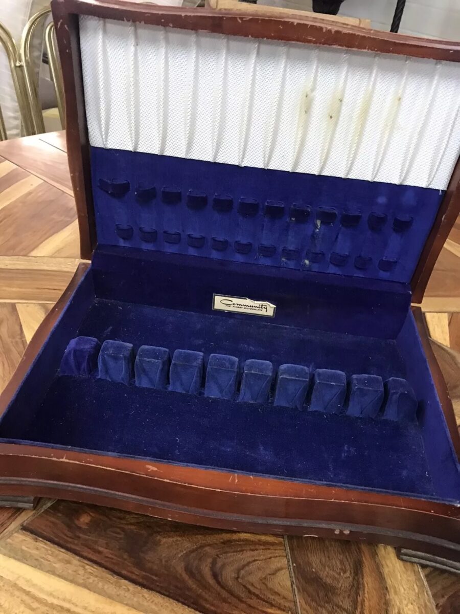 Vintage Oneida Community Flatware Storage Box - Got Legs Furniture & Décor