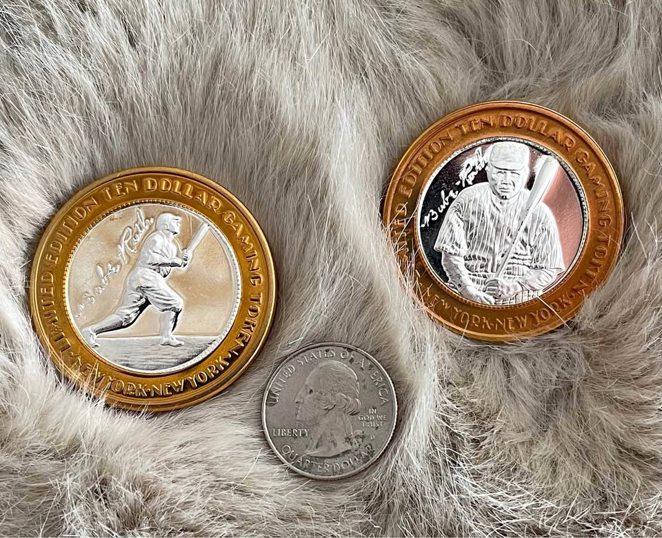 Las Vegas Babe Ruth Casino Gaming Tokens - Got Legs Furniture & Décor