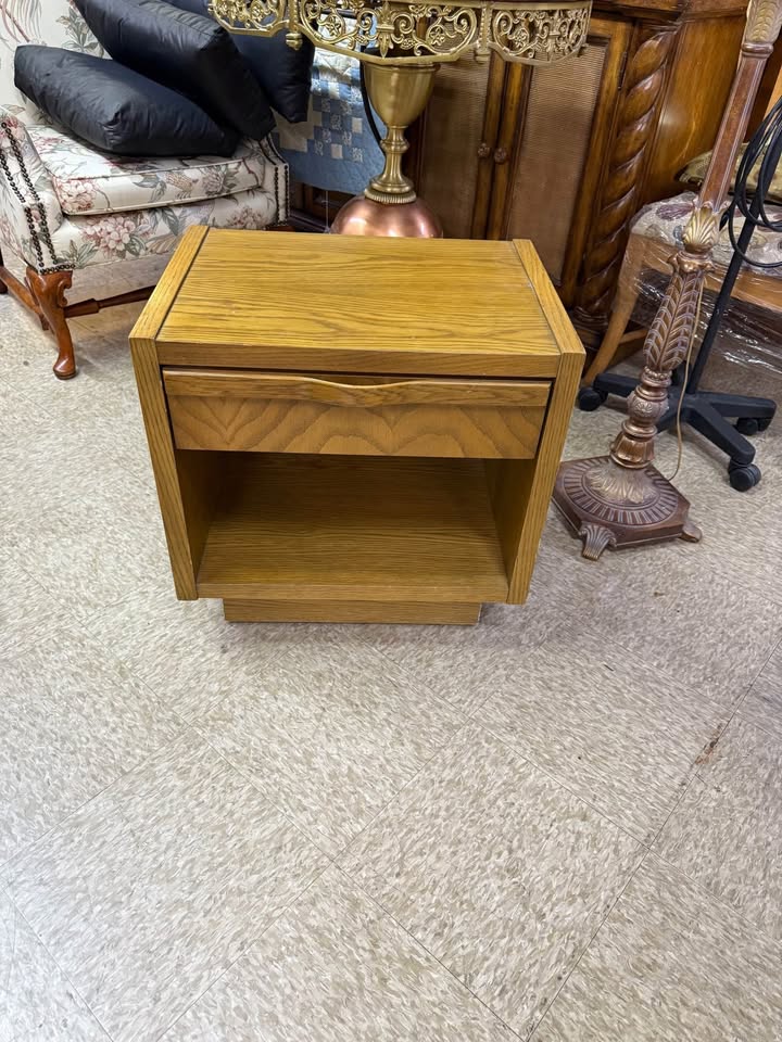Vintage Lane Nightstand with Bent Wood Handle - Got Legs Furniture & Décor